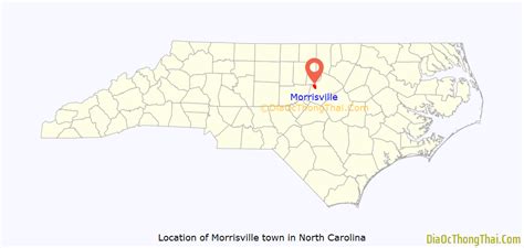 Map Of Morrisville Town North Carolina Thong Thai Real