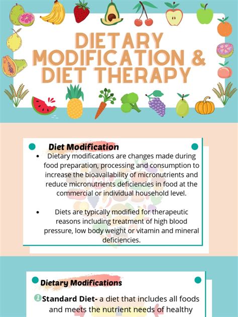 Dietary Modification Pdf Diet And Nutrition Dietary Fiber