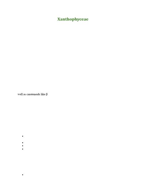 Xanthophyceae And Bacillariophyceae Pdf