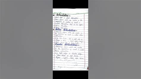 Articulation Active Articulators And Passive Articulators Youtube