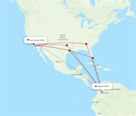 Flights From San Diego To Bogota San To Bog Airlines And Best Routes