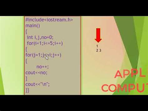 C PROGRAM TO PRINT HALF PYRAMID WITH FOR LOOP IN HINDI YouTube