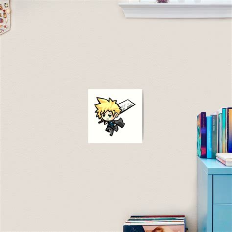 Chibi Cloud Strife Art Print By Timtam13 Redbubble