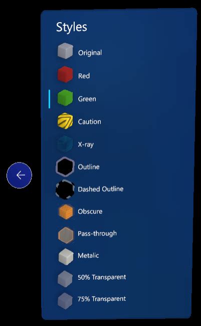 Use A Style To Add Emphasis To A Hologram In The Guides Hololens App Dynamics 365 Mixed