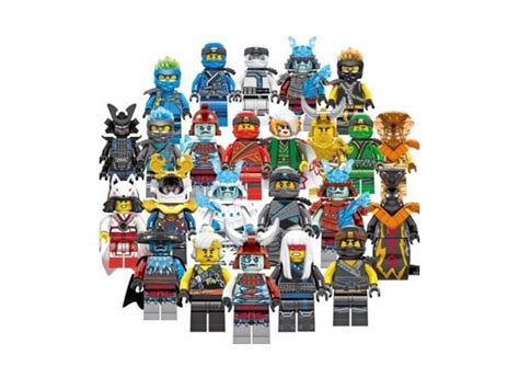 Boneco Blocos De Montar Ninjago Lloyd Jay Kay Zane Kai Cole Mega Blo Em Promo O No Buscap