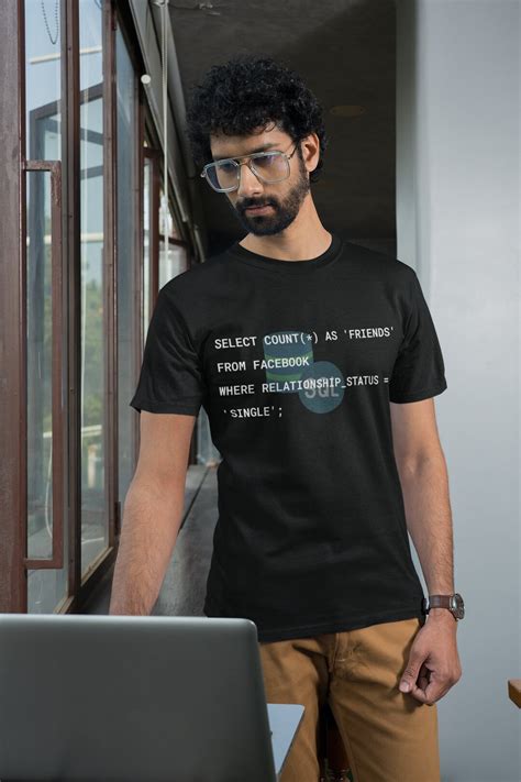 SQL Programmer T Shirt Relationship Status Single Humorous Tech Clothing Etsy