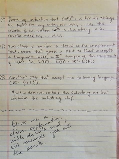solved 1 prove by induction that w r r w for all strings