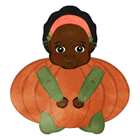 Girl Wearing A Pumpkin Costume Cute2u A Free Cute Illustration For