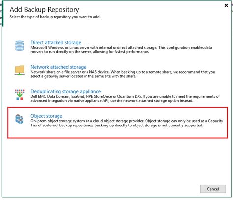 veeam backup and replication backup repository en azure blob storage