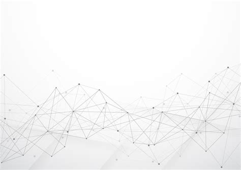 premium vector abstract connecting dots and lines connection science