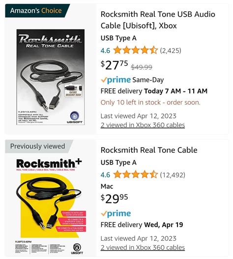 Rocksmith 2014 Cable Vs Rocksmith Cable Rrocksmith