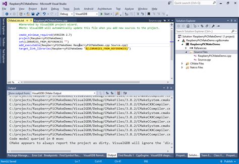 Creating Advanced CMake Projects For Raspberry Pi VisualGDB Tutorials