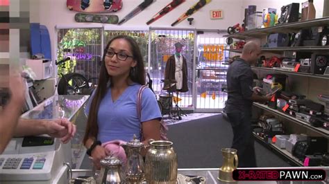 Pawnshop Owner Gets Tended By Hot Nurse Getshot Sex In The Owners