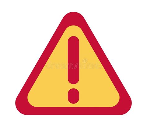 Alert Symbol In Triangle Stock Vector Illustration Of Caution 254800904