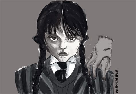 Wednesday Sketch R Digitalart