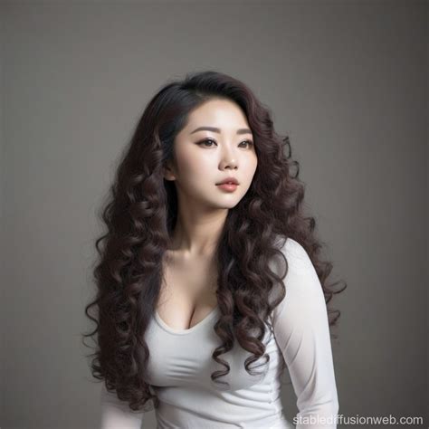 Asian Hair Large Curls Embrace The Bold Beauty Of Full Natural Curls