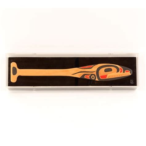 Earl M Magnussen Replica Of Traditional Haida Paddle In Presentation Case Mutualart