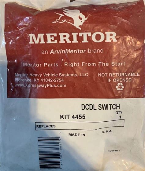 Meritor Kit4455 Dcdl Lock Switch Genuine Oem International Truck Australian Empire Shop