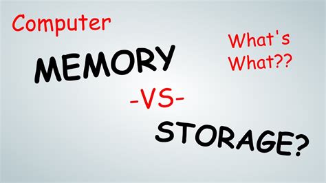 Difference Between Computer Memory And Storage At Douglas Tijerina Blog