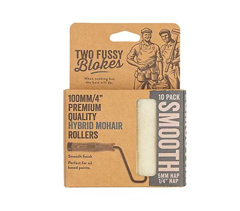 Two Fussy Blokes Hybrid Mohair Roller Refill Sleeves 4 100mm 10 Pack