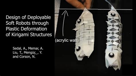 Design Of Deployable Soft Robots Through Plastic Deformation Of Kirigami Structures Youtube