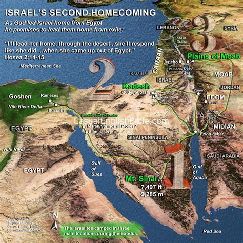 Map Of Israelites Leaving Egypt