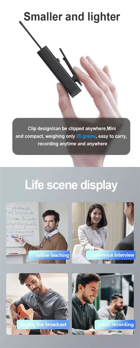 Original Sound Light Small Mic Mobile Phone Camera Wireless Recording Lapel Microphone Buy