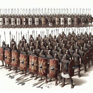 Roman Legion Battle Formation 1st Century Ad Detailed Diagram Ai
