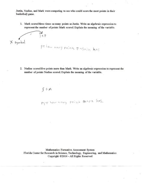 Simplifying Algebraic Expressions Worksheet Answers — Db