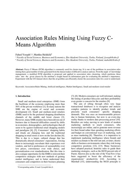 pdf a new approach for association rules mining using computational