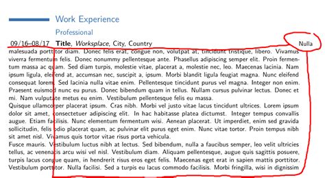 Environments Break Moderncv Cventry Into Multiple Pages Without Using List Items Tex Latex