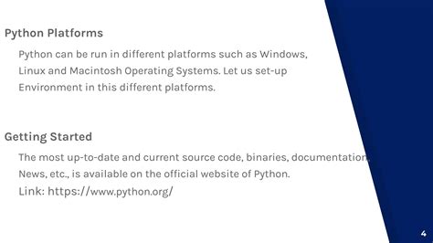 Python Programming Lesson 1 Installation And Environmental Set Uppptx
