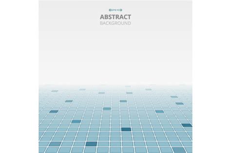 Blue Square Geometric Pattern Background Graphic By Impulse50