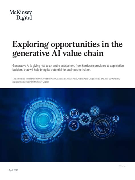 Exploring Opportunities In The Generative Ai Value Chain Pdf