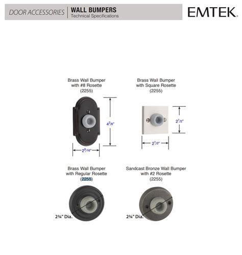 Emtek Wall Bumper Door Stops Door Hardware Canada