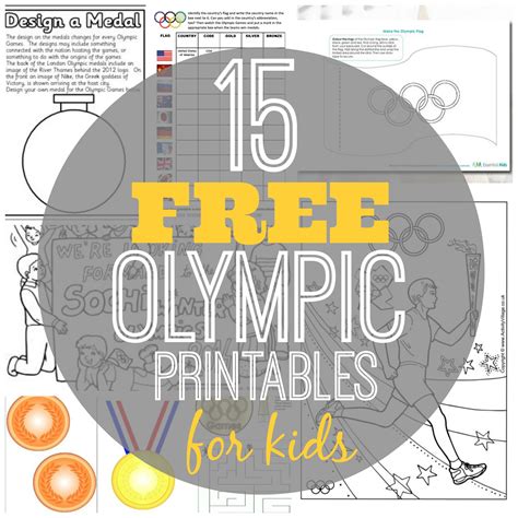 Olympic Medal Coloring Pages