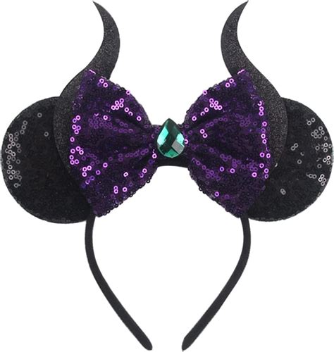 Mado Devil Horns Headband Black Mouse Ears For Women Girls