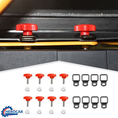 16x Hard Top Quick Removal Fastener Thumb Screw Nuts Bolts Kit For Ford