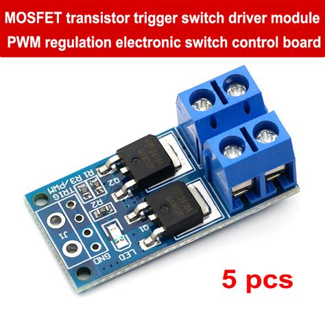 5pcs High Power Mosfet Field Effect Transistor Trigger Switch Driver Module Pwm Regulation