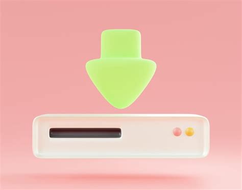 Premium Psd A White Device With A Green Arrow Pointing Up