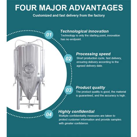 Fermentation Tank Stainless Steel 3 Bbl Jacketed Fermenter Brewery