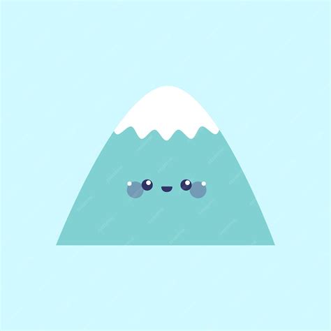 Premium Vector Cute Mountain Illustration
