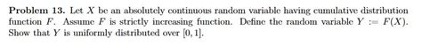 Solved Problem Let X Be An Absolutely Continuous Random Chegg