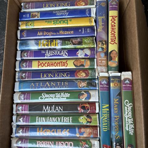 Lot Of 19 Walt Disney Vhs Masterpiece Collection Classic Original