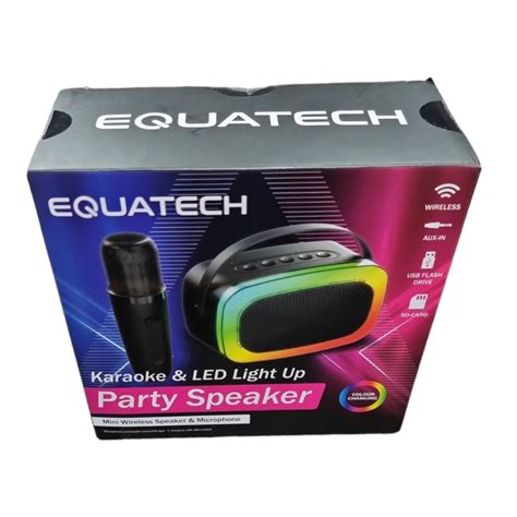 Equatech Mini Party Speaker Black Sale Was £12 99 Own4less
