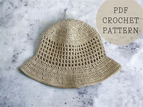 Crochet Mesh Hat Pattern Etsy