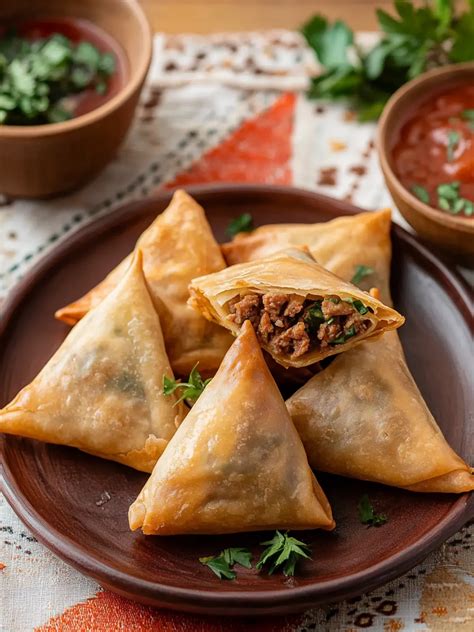 Easy Meat Sambousek Delicious Crispy Middle Eastern Treats