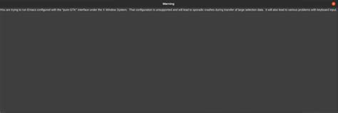 Today I Opened Emacs Snapshot After Update And This Warning Appeared Today I Opened Emacs Snapshot After Update And This Warning Appeared