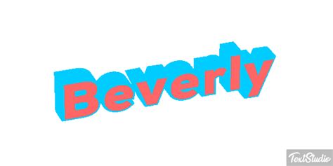 Beverly Name Animated  Logo Designs