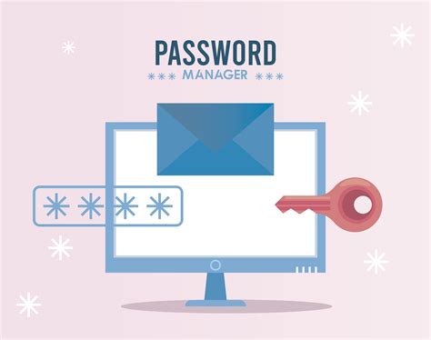 Password Manager Theme With Key And Cypher In Desktop 2502895 Vector Art At Vecteezy